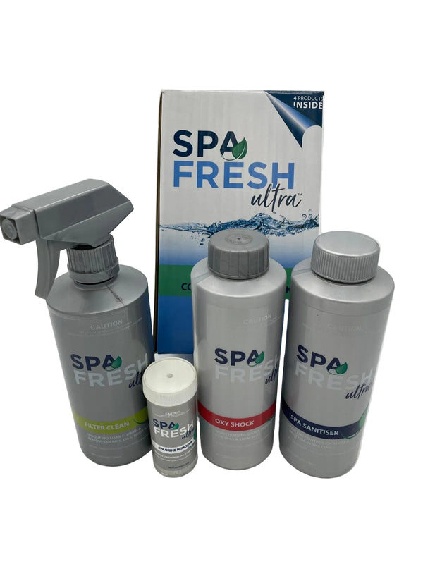 Spa Fresh Ultra Chlorine‑Free Spa Care Kit – Sanitizer, Oxy Shock ...